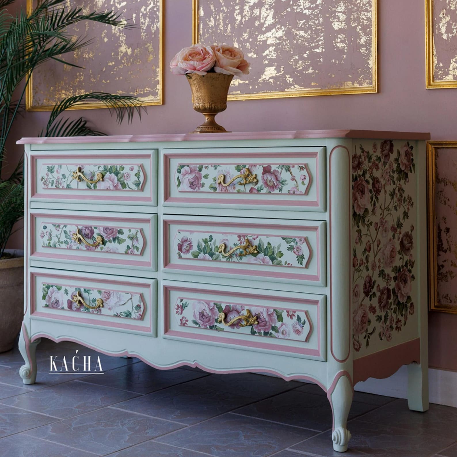 KACHA Furniture Paint "subtle Pistachio" | Chalk Style Finish - Etsy