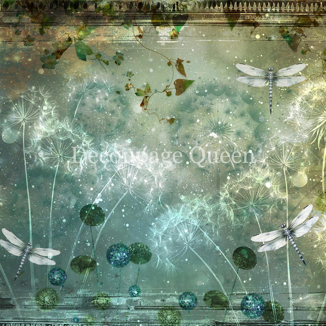 New! A4 Decoupage Paper for Crafting DANDELION WISHES || Decoupage ...
