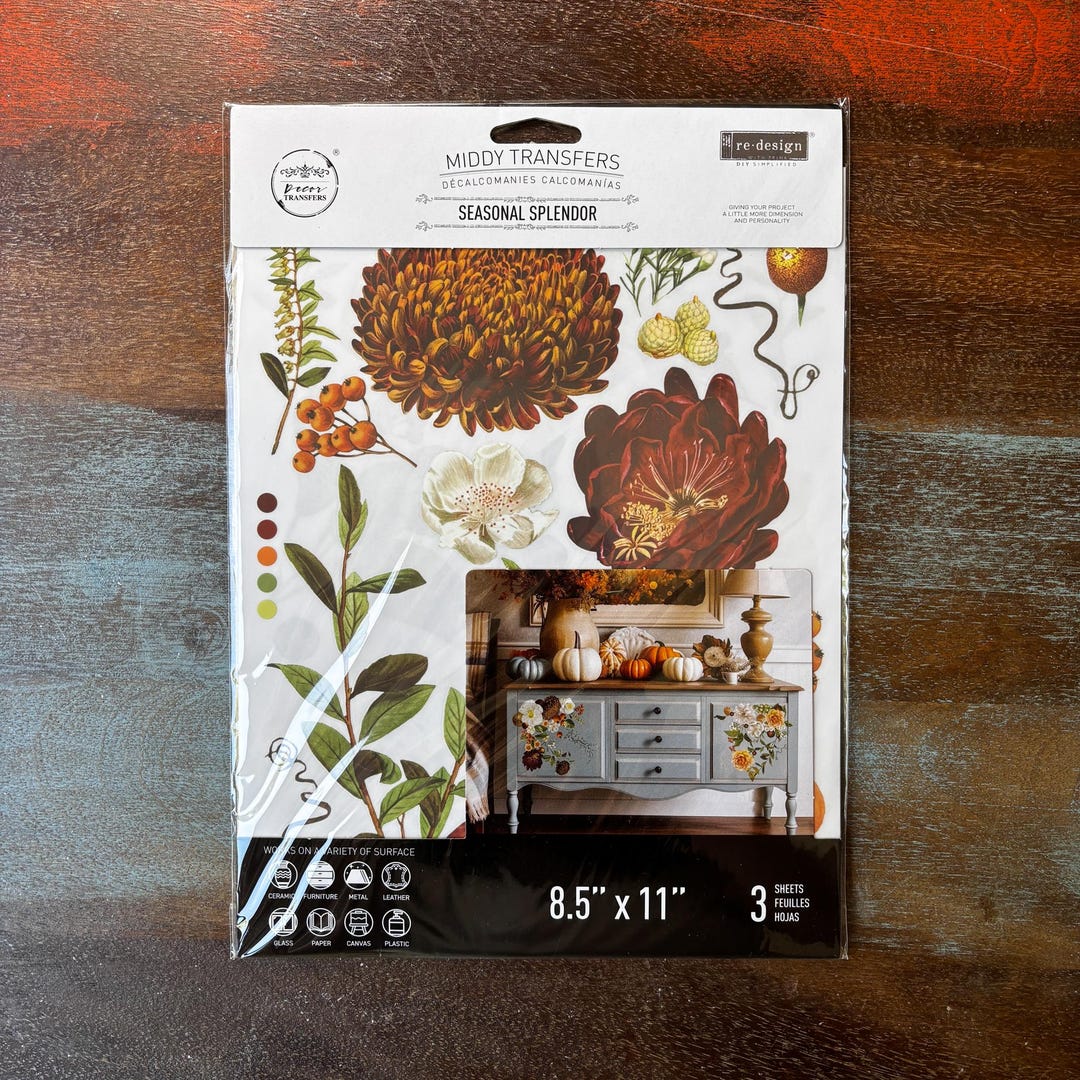 Rub on Transfer for Furniture SEASONAL SPLENDOR || Redesign With Prima ...