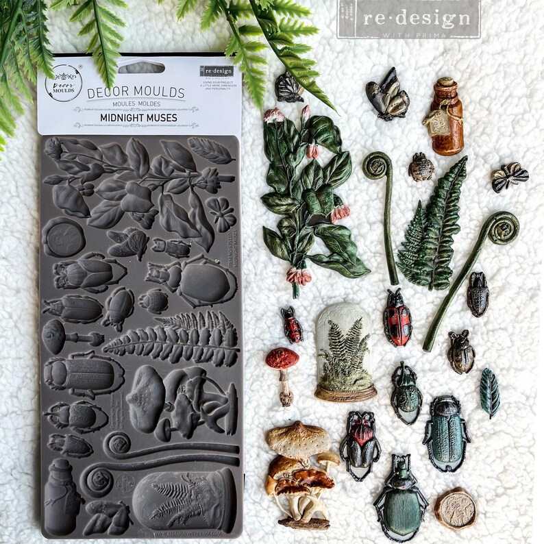 Redesign With Prima Molds MIDNIGHT MUSES || Resin Mold Polymer Clay ...