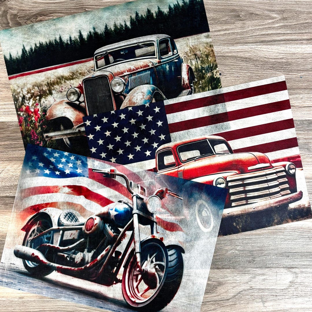 New A3 Decoupage Papers for Furniture ALL AMERICAN Redesign With Prima ...
