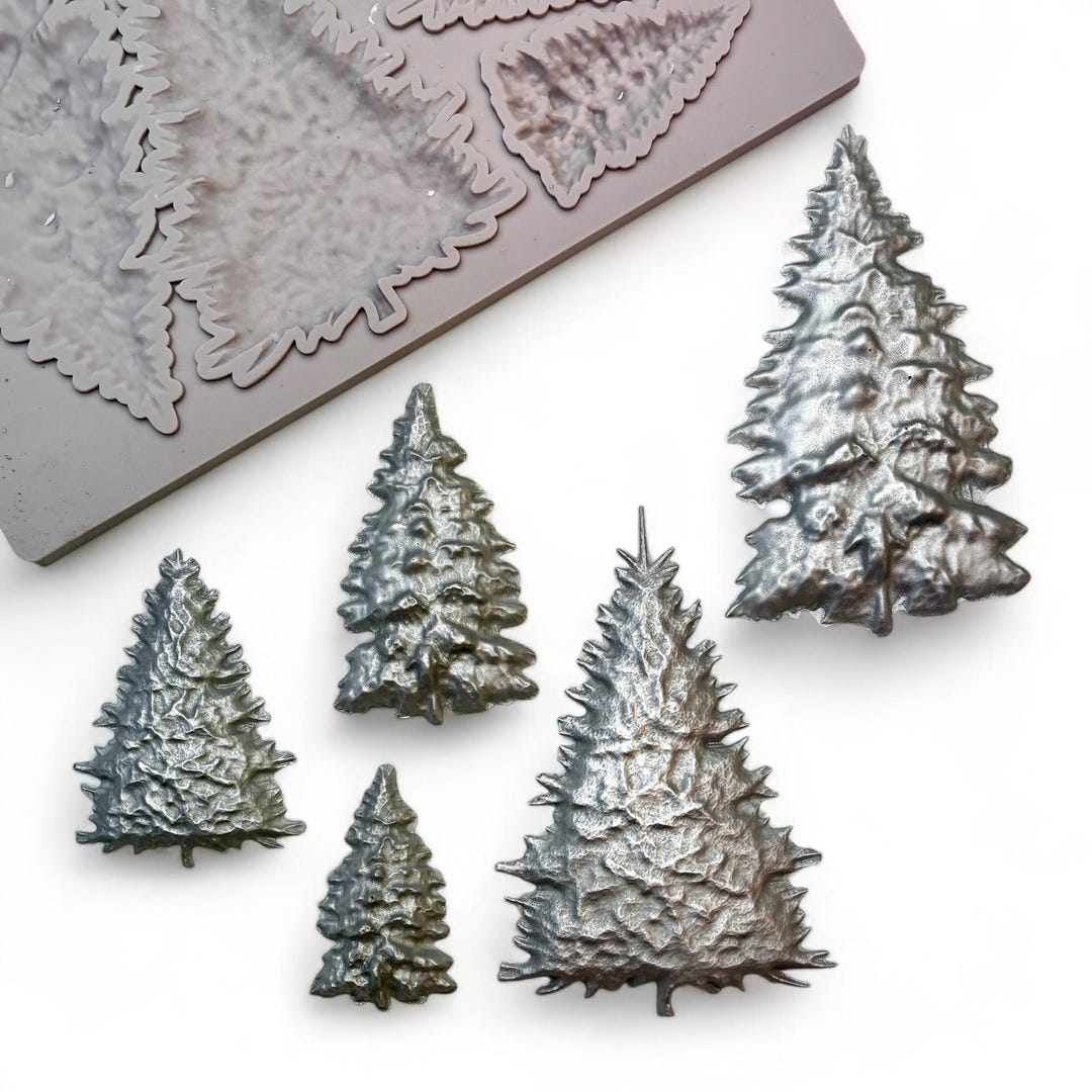 Decoupage Queen WINTER TREES Silicone Molds for Resin 8 X 5 Resin Mold ...