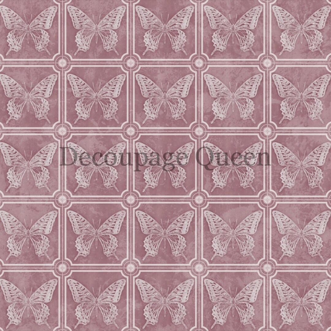A4 Decoupage Paper BUTTERFLY TILES || Decoupage Queen Washi Rice Papers ...
