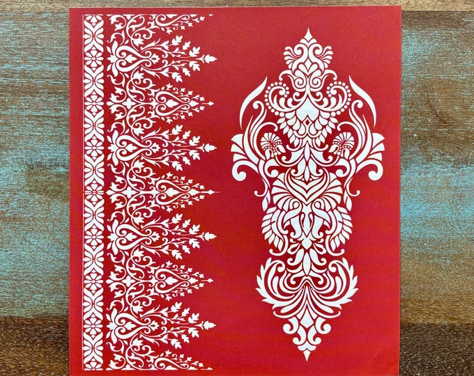 Reusable Stencils for Crafting INTRICATE PAISLEY || Dadarkar Art ...