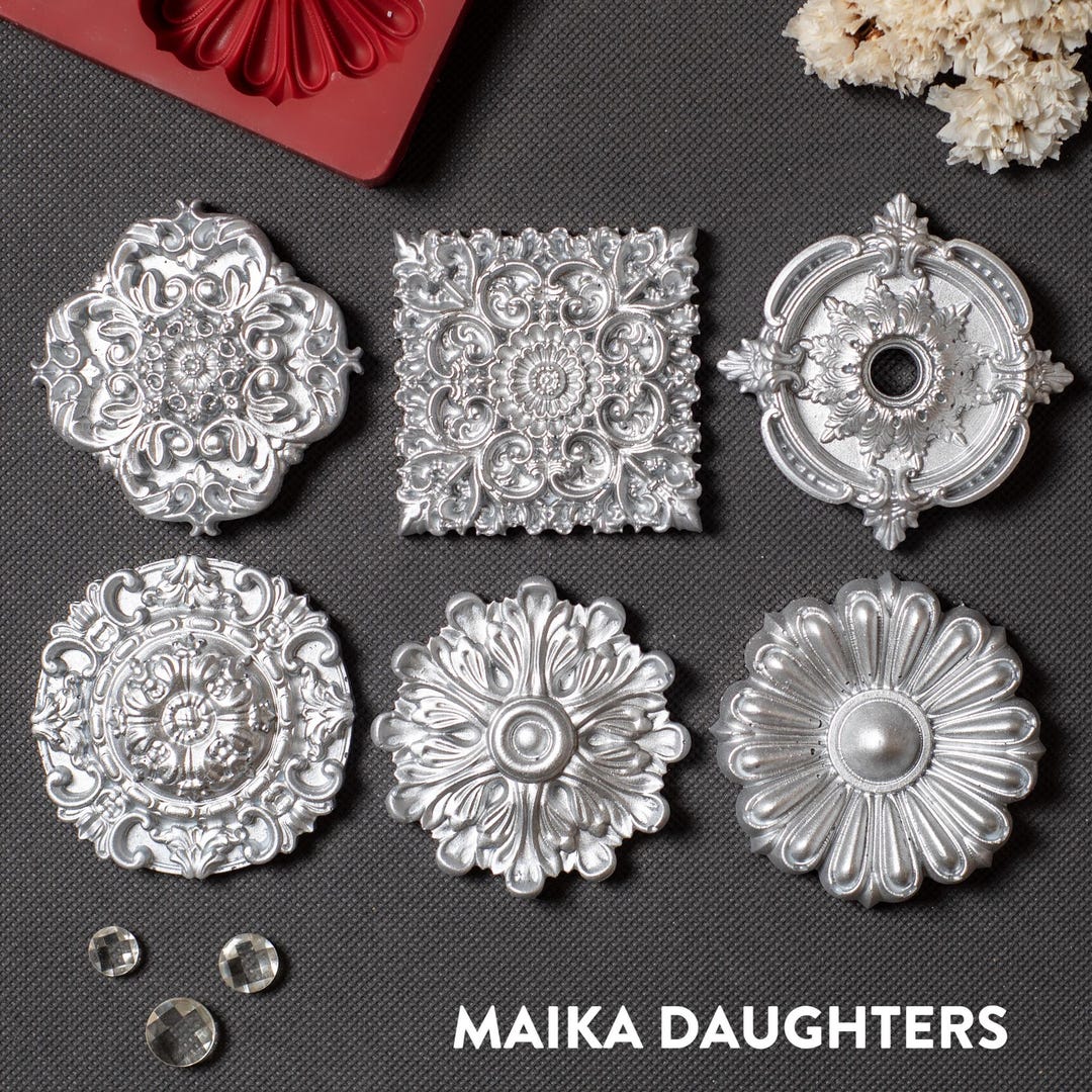 Resin Molds MEDALLIONS EMINENCE || Dadarkar Art Silicone Mold ...