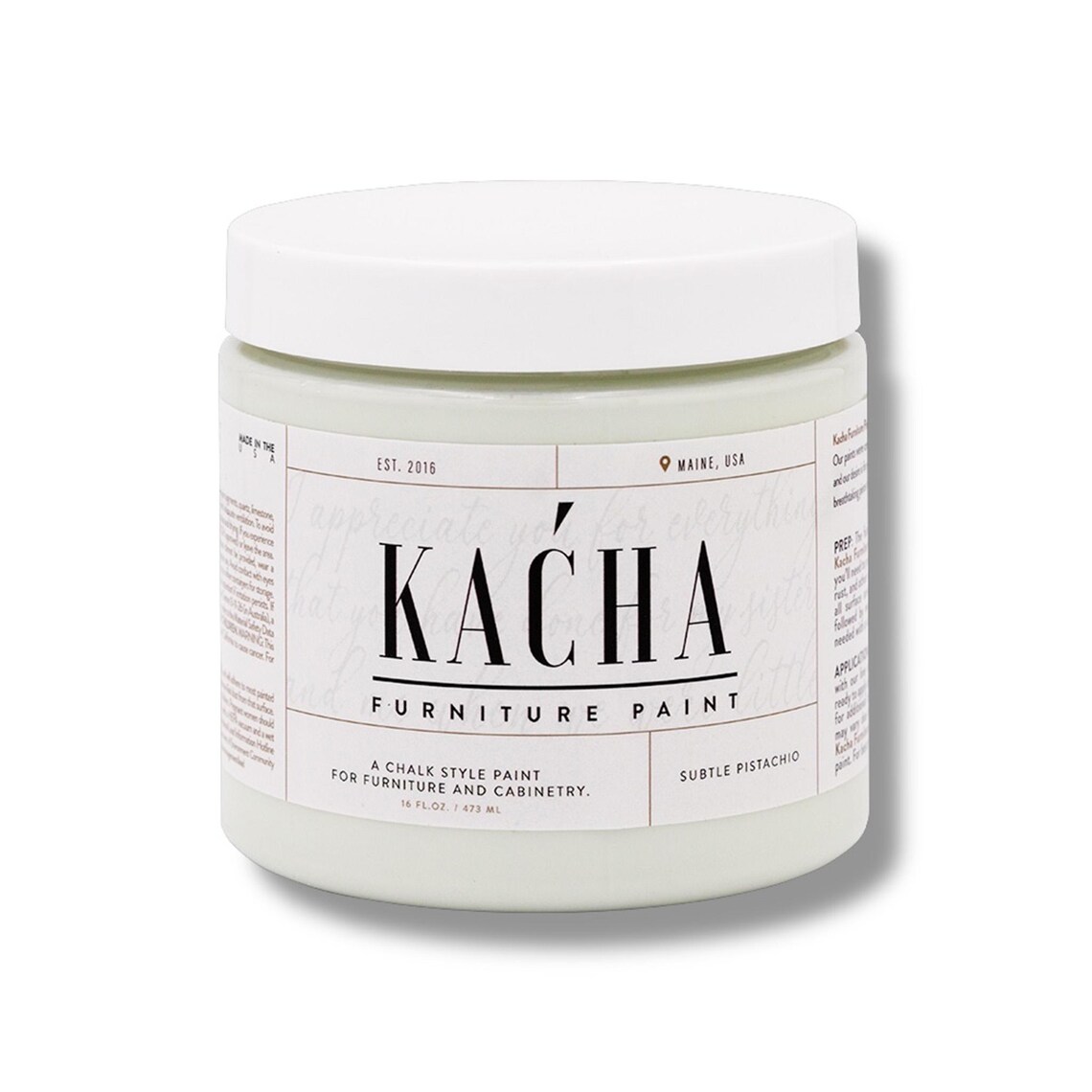 KACHA Furniture Paint "subtle Pistachio" | Chalk Style Finish - Etsy