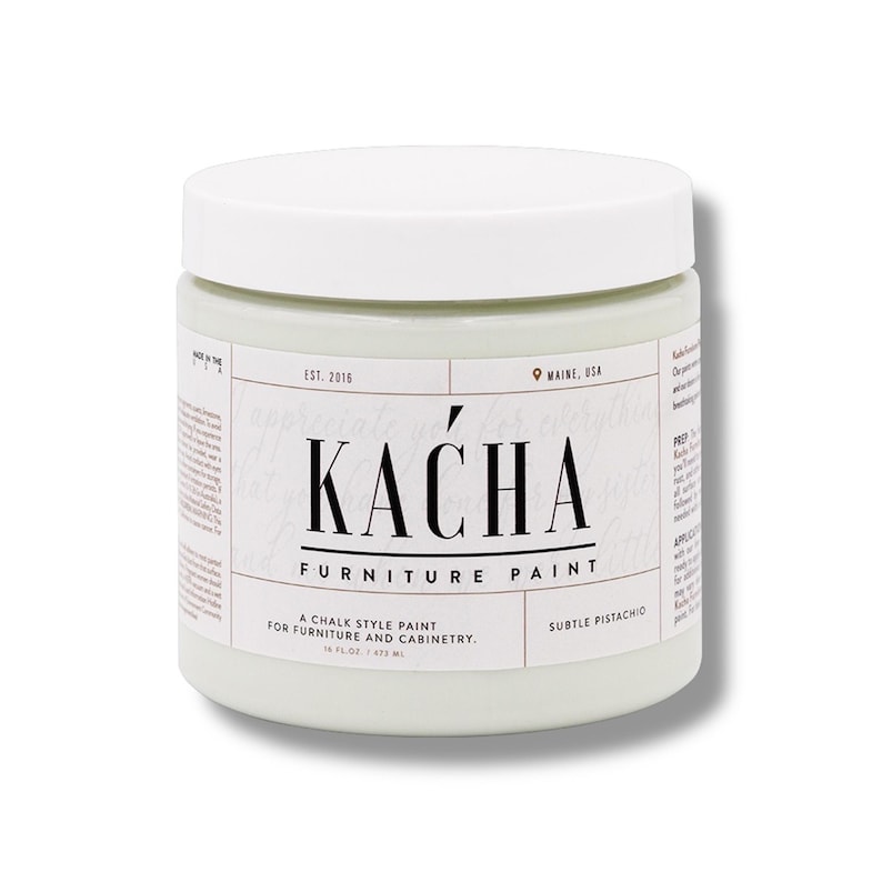 KACHA Furniture Paint "subtle Pistachio" | Chalk Style Finish - Etsy