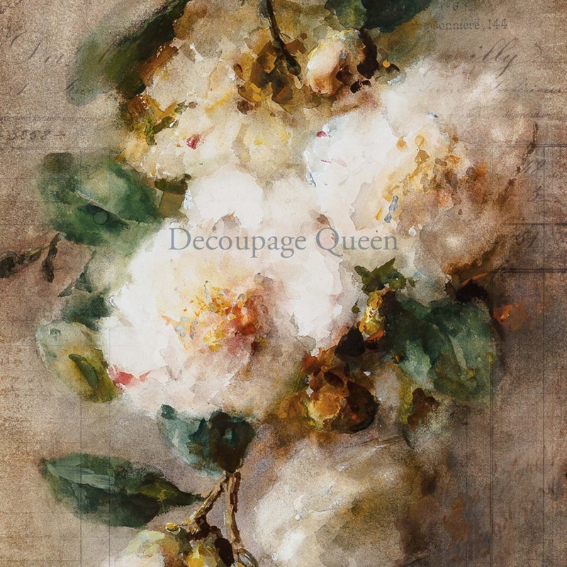 Decoupage Flowers - Etsy