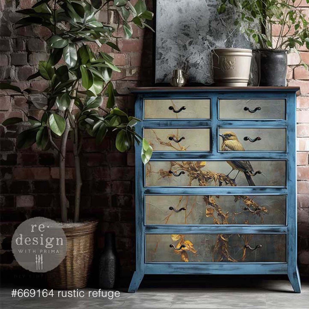 New Decoupage Paper for Furniture RUSTIC REFUGE Redesign With Prima A1 ...