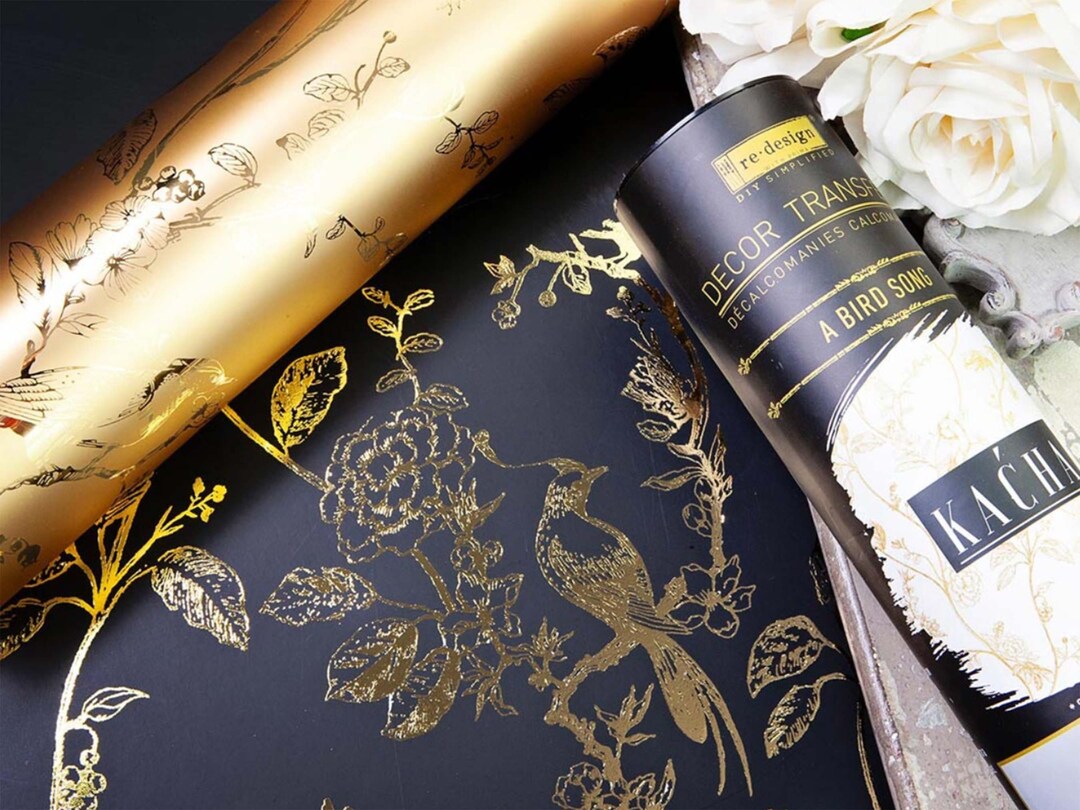 Rub on Transfers for Furniture BIRD SONG by Kacha Redesign With Prima ...