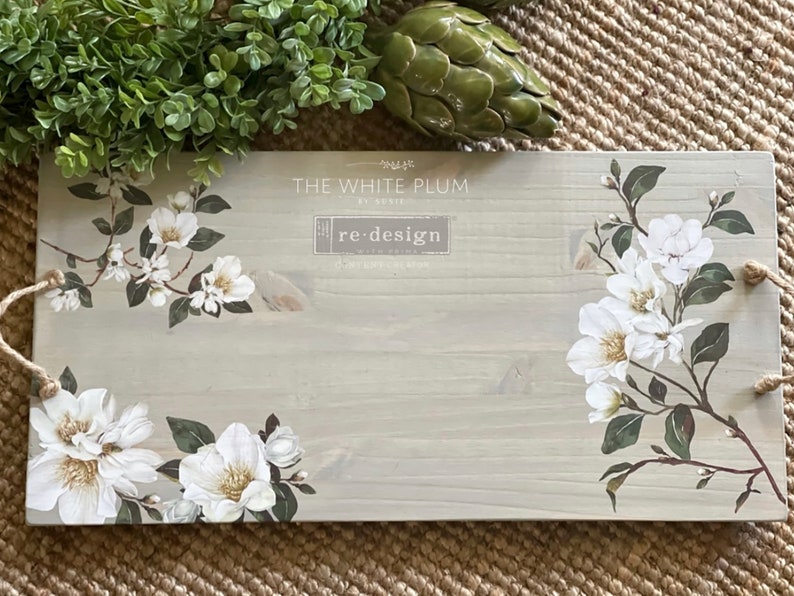 White Magnolia Rub on Transfers Redesign With Prima - Etsy