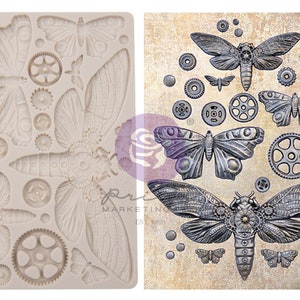 Silicone Mold MECHA MOTHS Finnabair Molds Resin Molds Silicone Molds ...