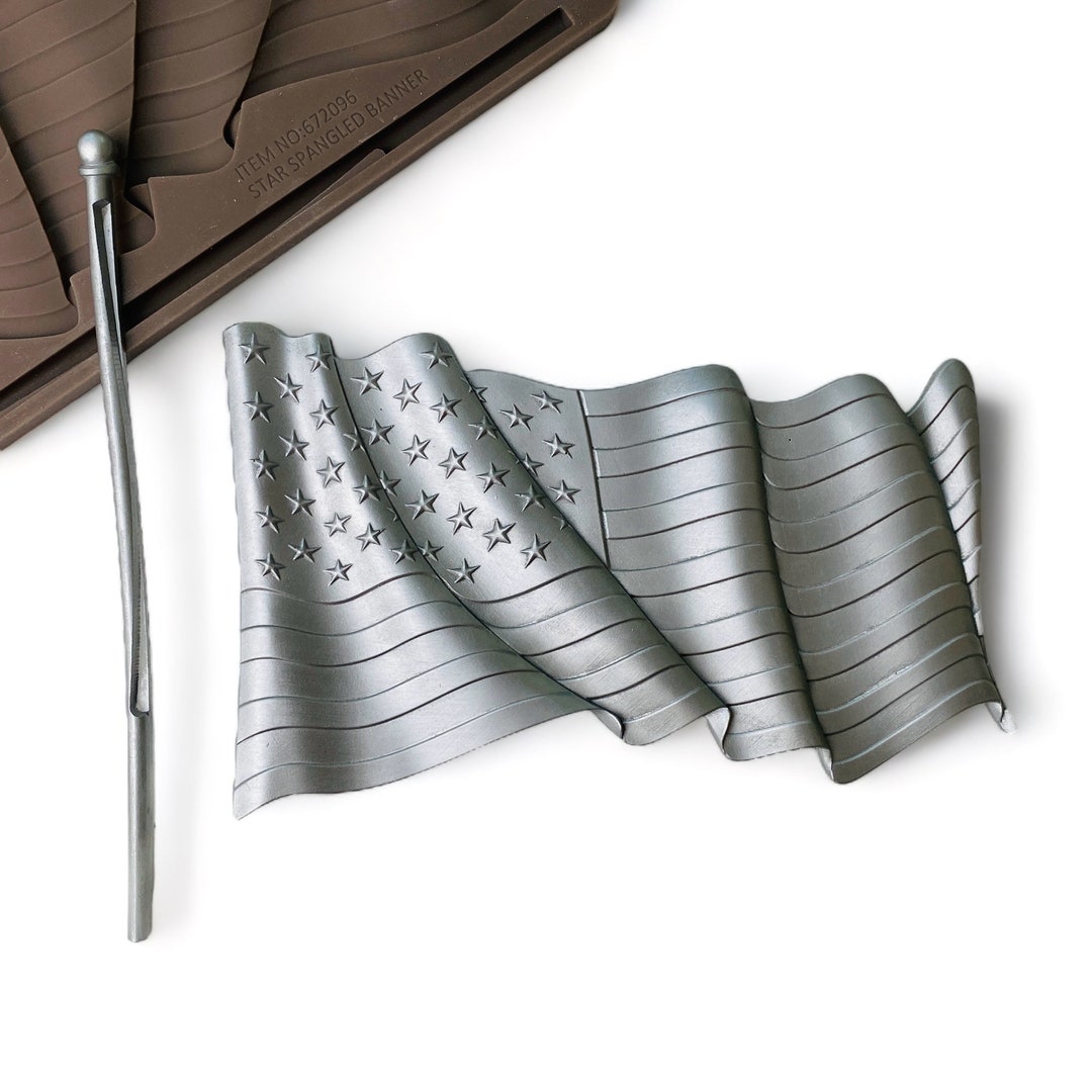 New Silicone Mold for Resin STAR SPANGLED BANNER Redesign With Prima ...