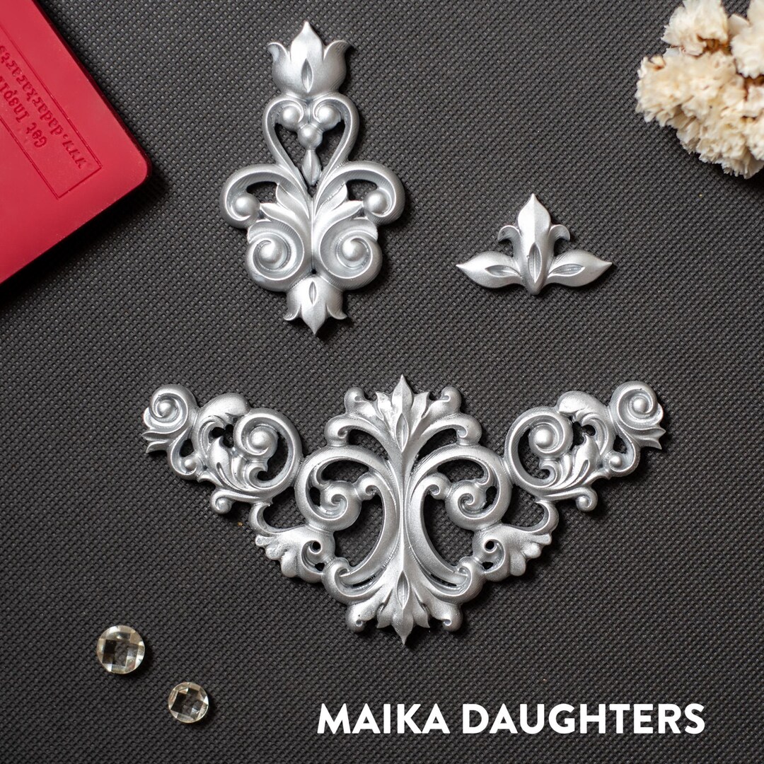 Resin Mold Avant-garde CORNER and MOTIF || Dadarkar Art Silicone Molds ...