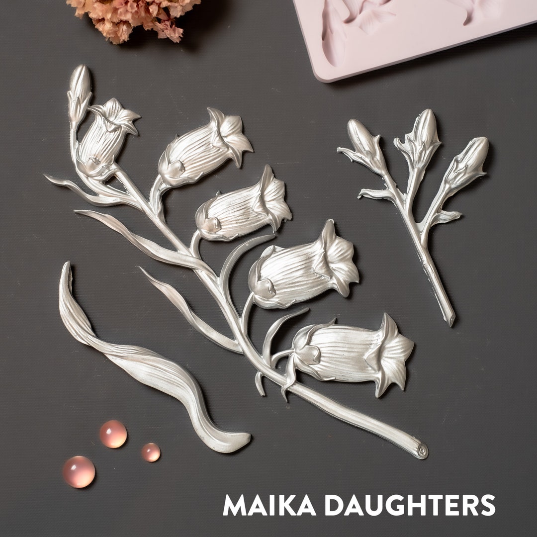 Sweet Bellflower Silicone Mold for Resin Redesign With Prima Polymer ...