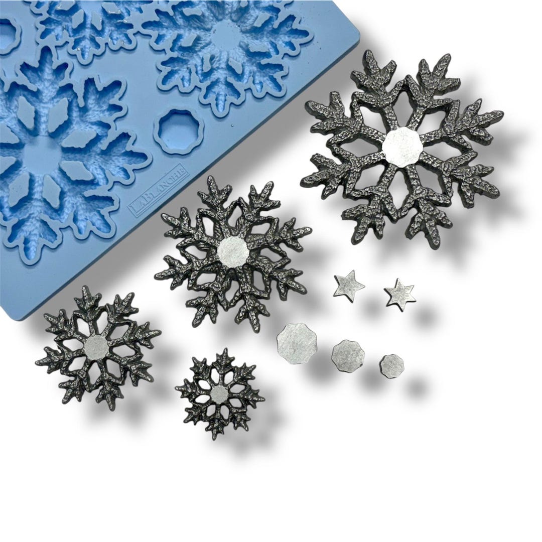 Silicone Mold Snowflake Christmas Tree - Lablanche - Resin, Clay, Soap ...