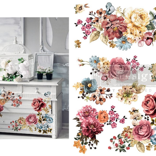 Rose Transfers - Etsy