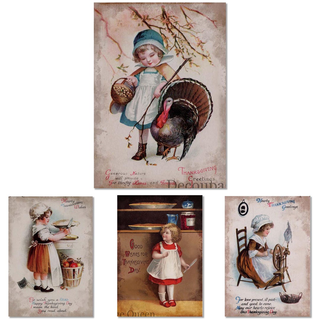 A3 Decoupage Paper for Crafting THANKSGIVING GREETINGS || Decoupage ...