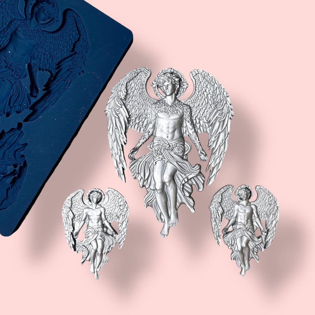 Resin Molds CELESTIAL GUARDIAN Silicone Mold || Zuri || Polymer Clay ...