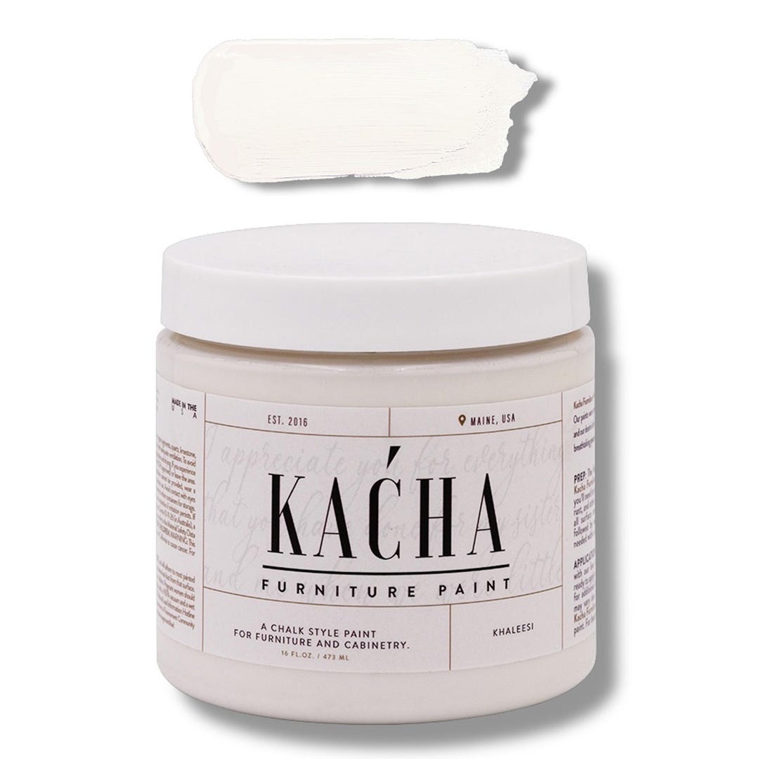 White Chalk Style Furniture Paint | KACHA Khaleesi - Etsy