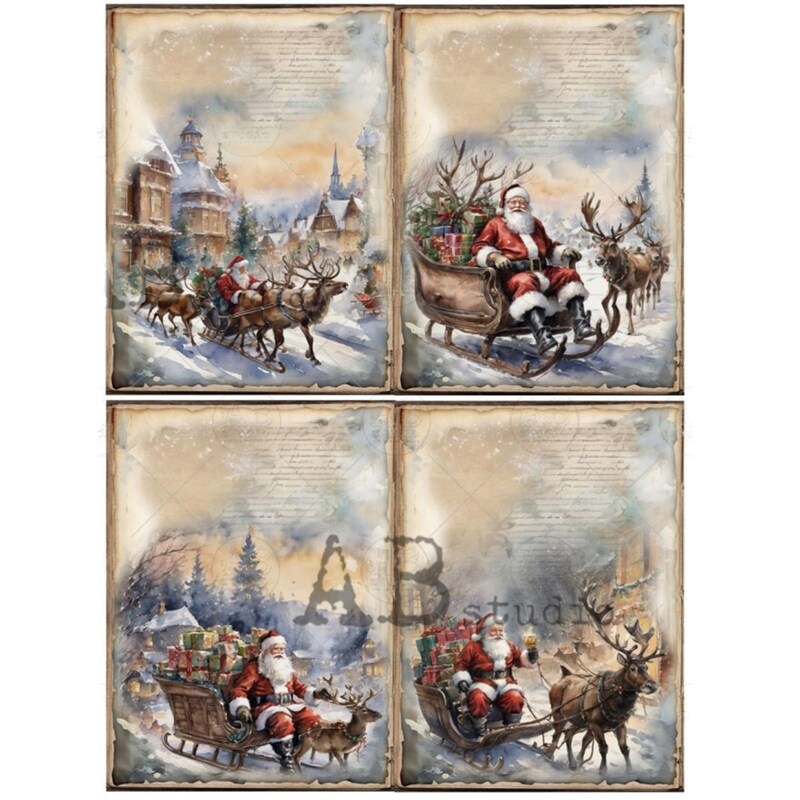 Christmas Decoupage Paper - Etsy