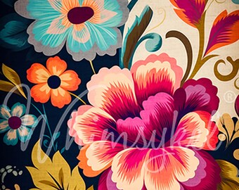 New! Large Decoupage Paper for Furniture BAROQUE PEONIES & ROSES ...