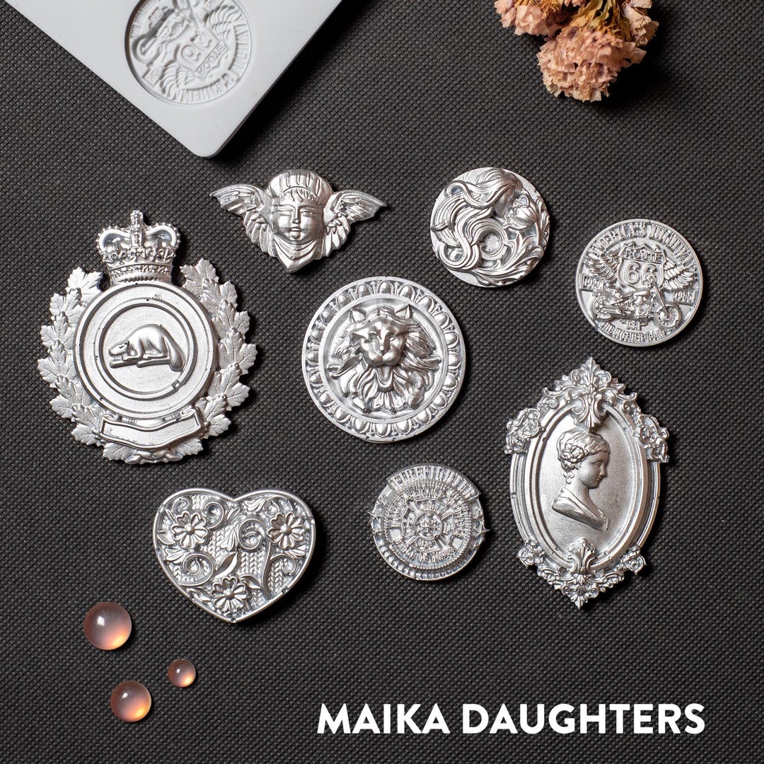 Resin Molds ANCIENT EMBLEMS || Dadarkar Art Silicone Mold || Polymer ...