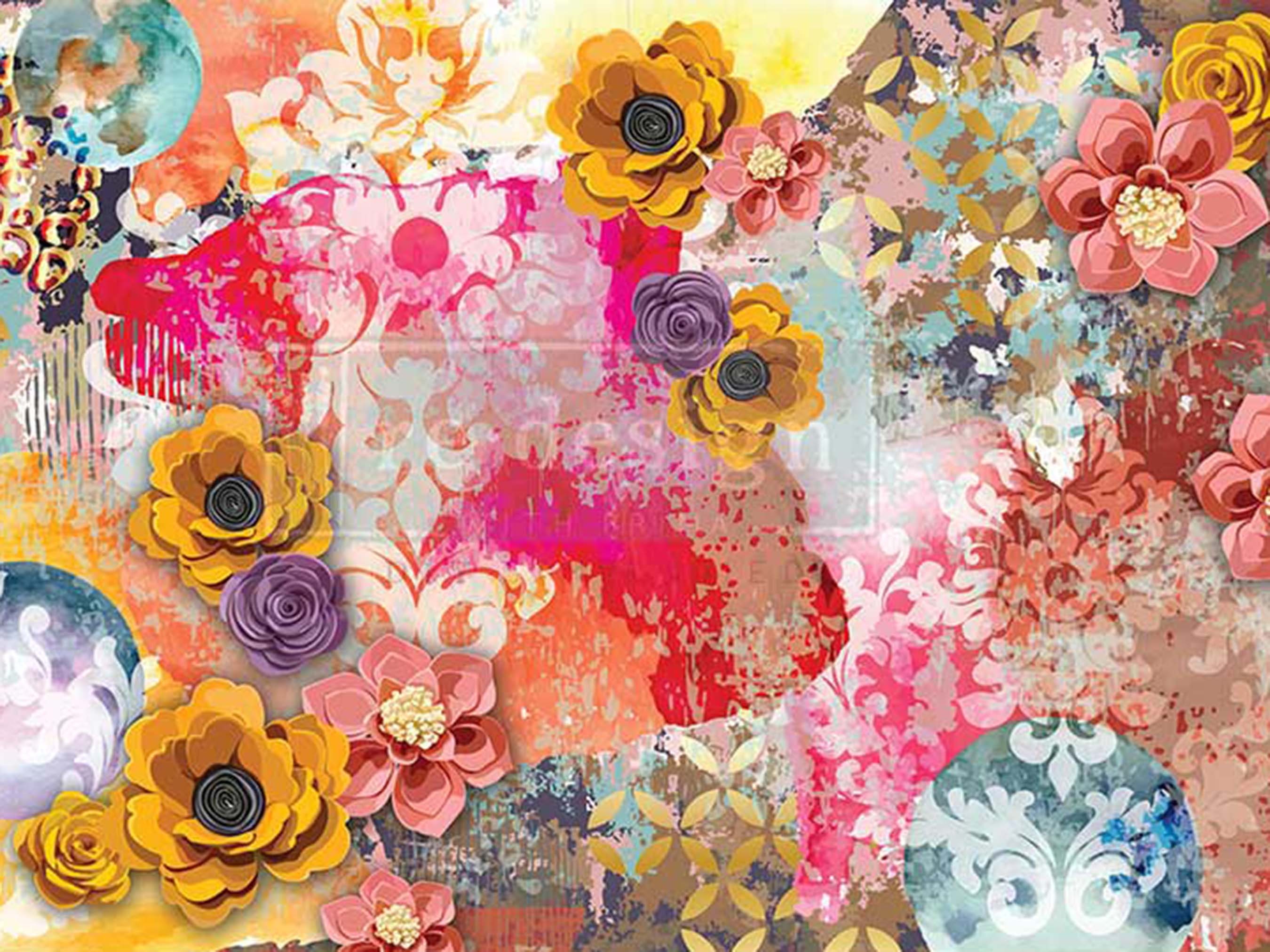 Decoupage Tissue Paper ABSTRACT BEAUTY Redesign With Prima - Etsy