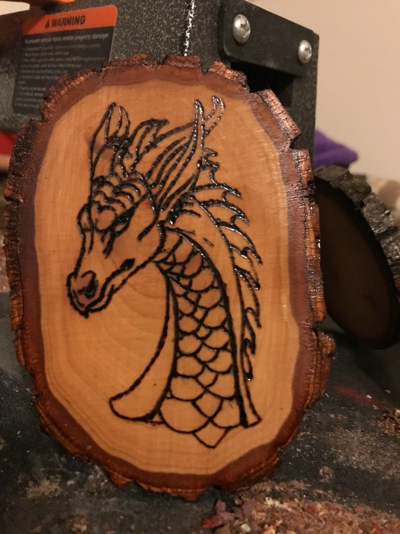 Dragon Wood Burning Wall Decoration | Etsy
