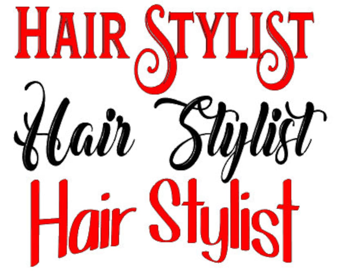 HAIR STYLIST SVG - Etsy