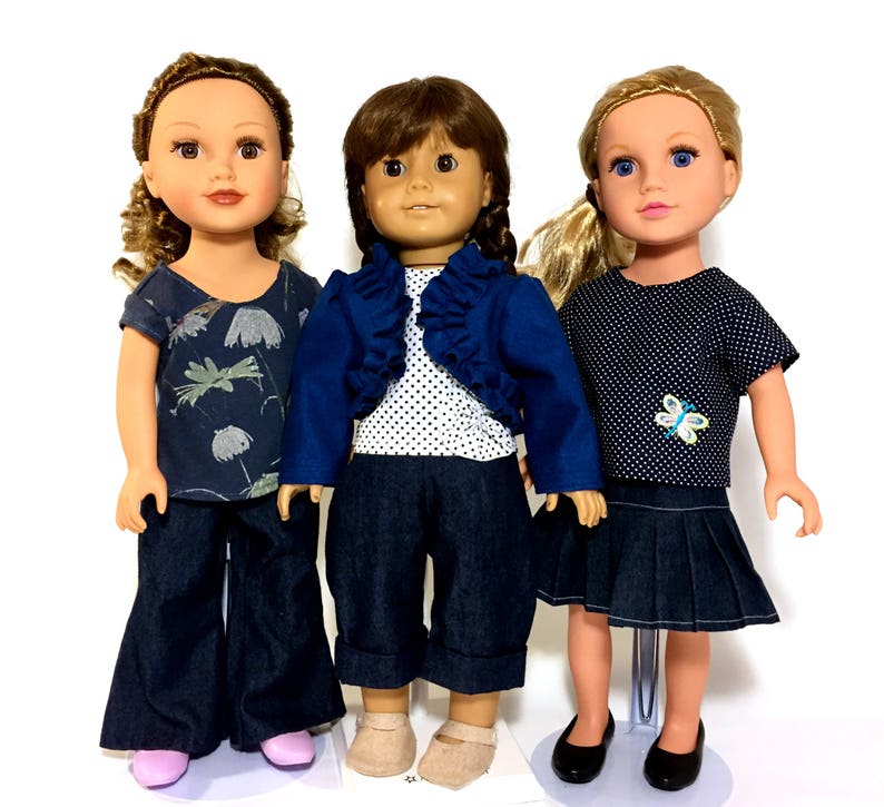 Blue Suedette Bolero Jacket - Handmade 18 Inch Doll Clothes - Etsy