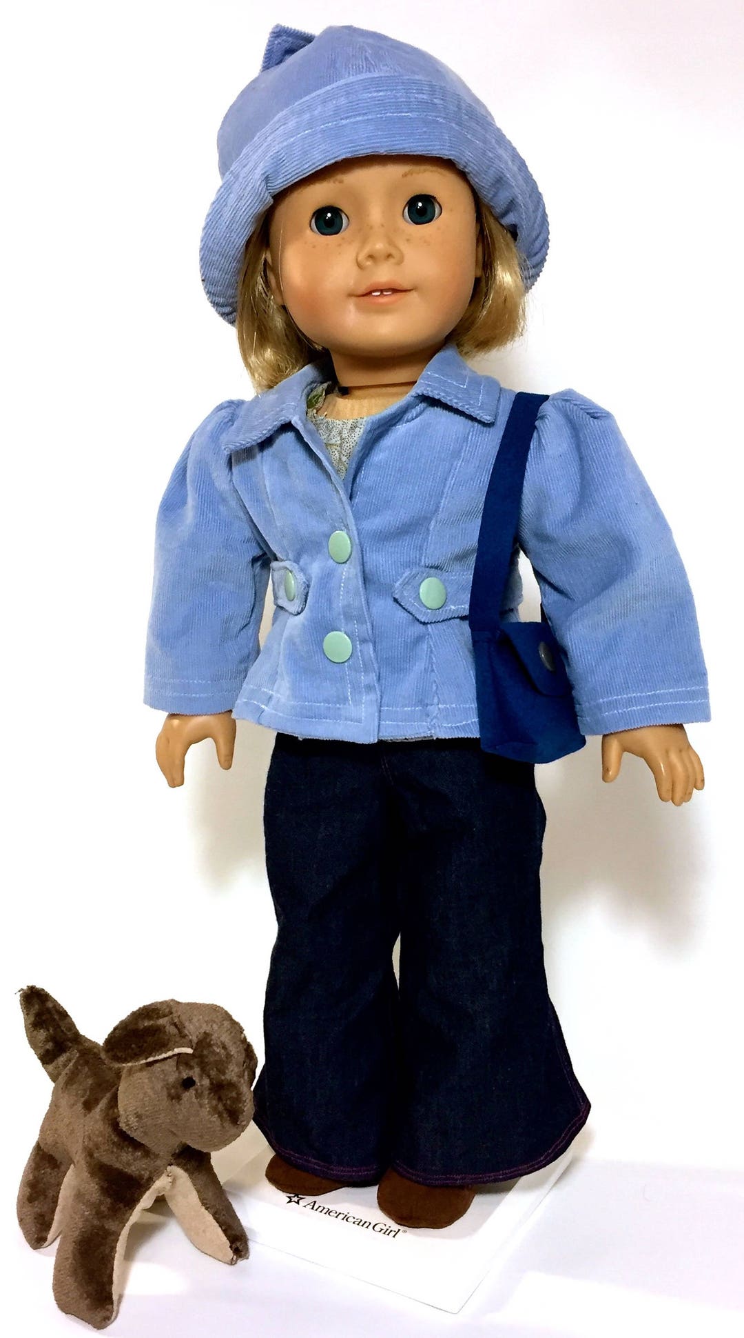 Blue Tab Coat - 18 Inch Doll Clothes - Etsy