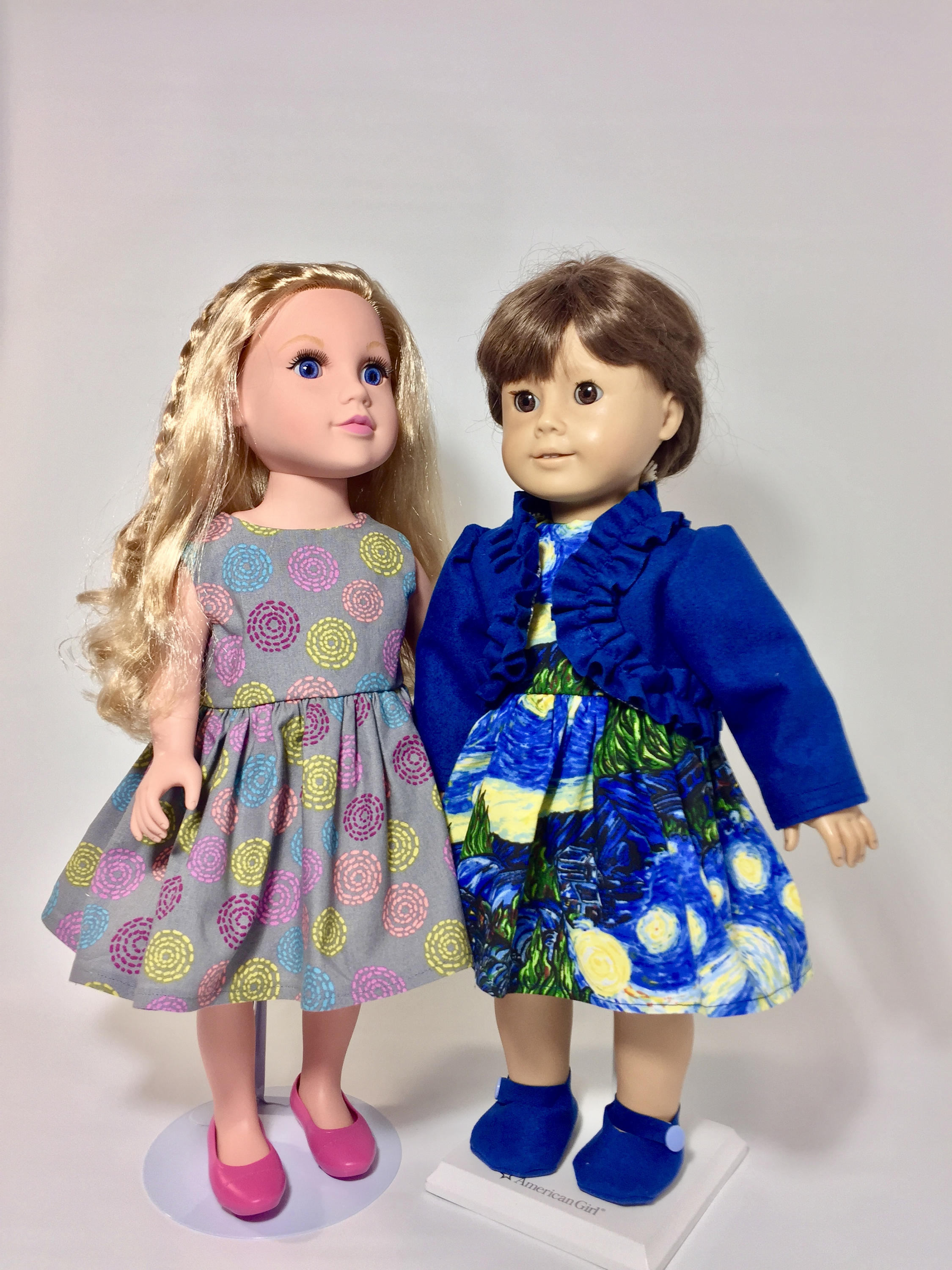 Blue Suedette Bolero Jacket - Handmade 18 Inch Doll Clothes - Etsy