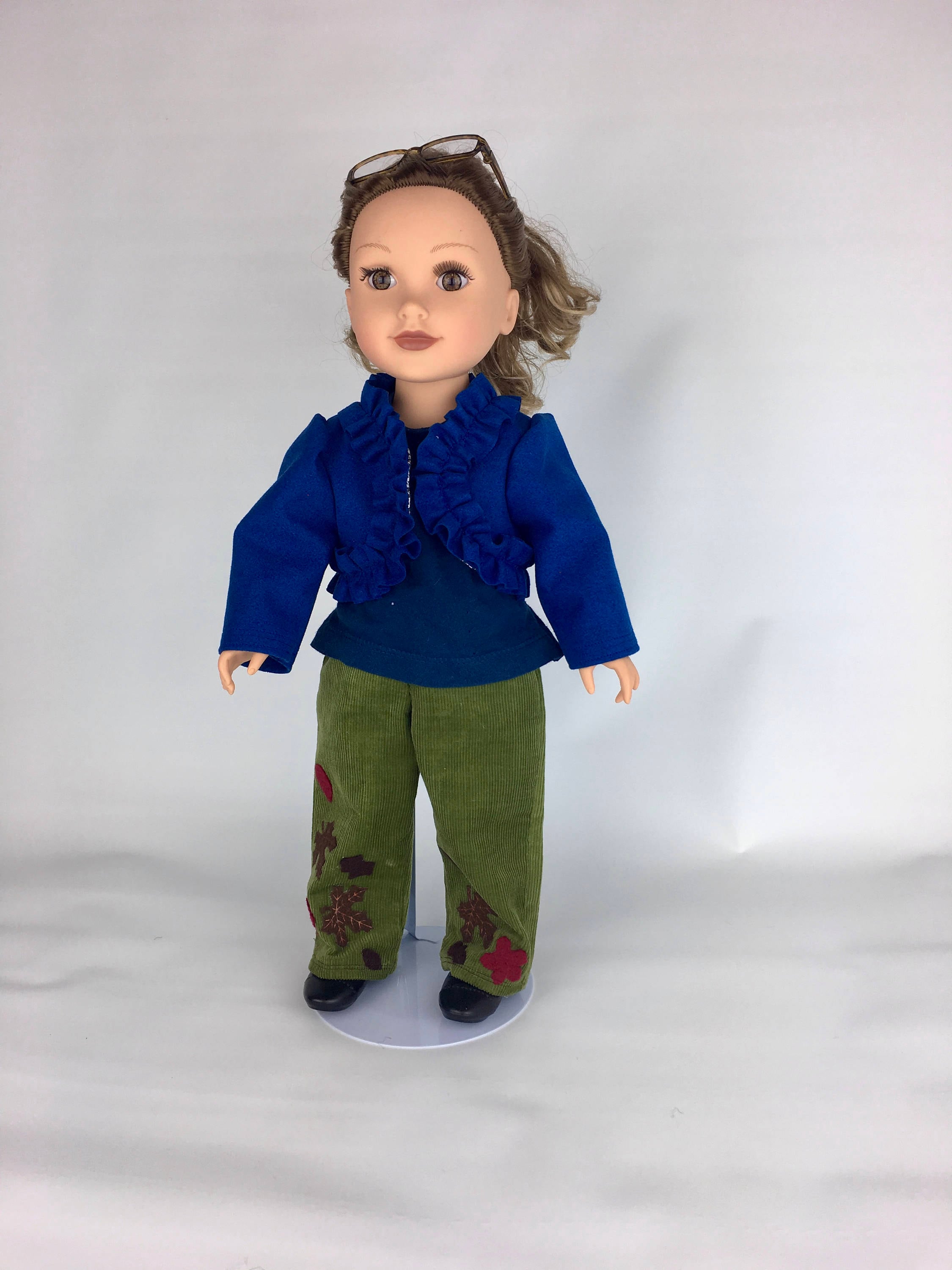 Blue Suedette Bolero Jacket - Handmade 18 Inch Doll Clothes - Etsy