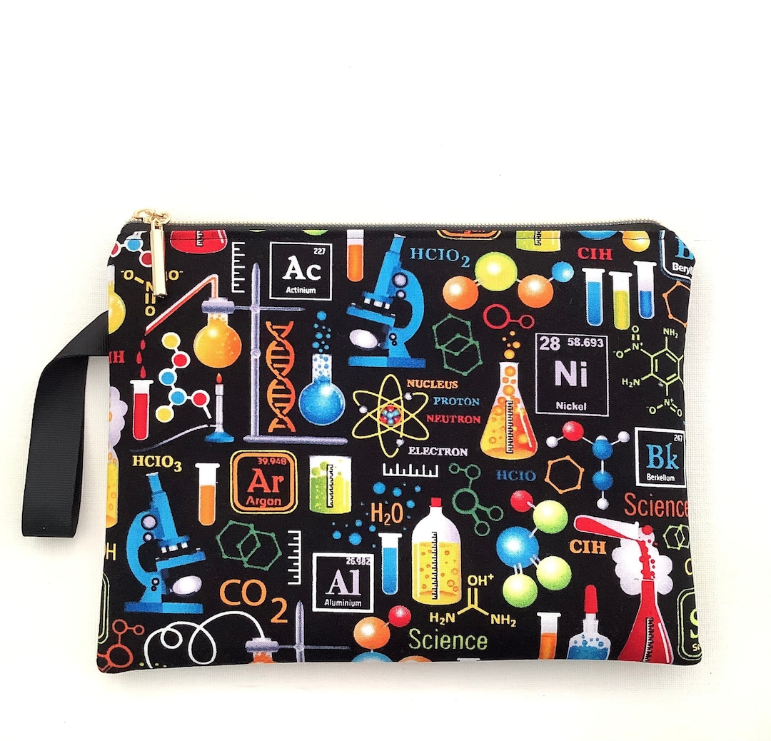 Large Science and Chemistry Pouch / Pouches and Coins/ Pencil Case ...