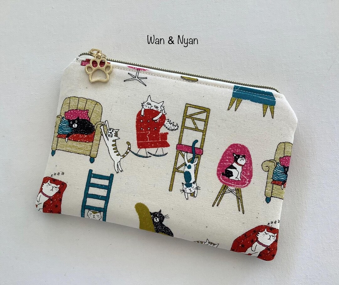 Japanese Cat Print Coin Purse: Australian Gifts Small Purse - Etsy