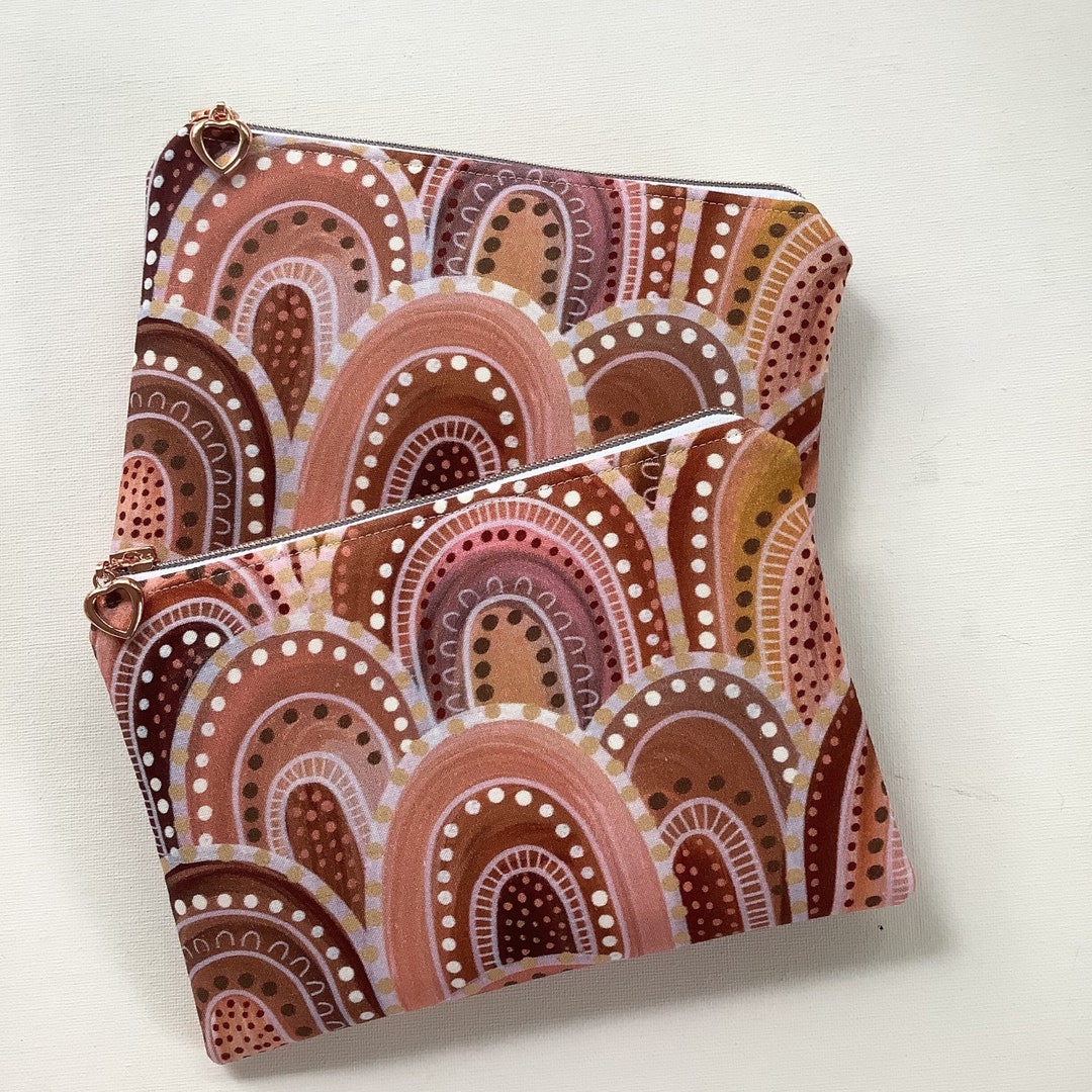Aboriginal Art Makeup Purse: Sandhills Print, Australian Gift Holly ...