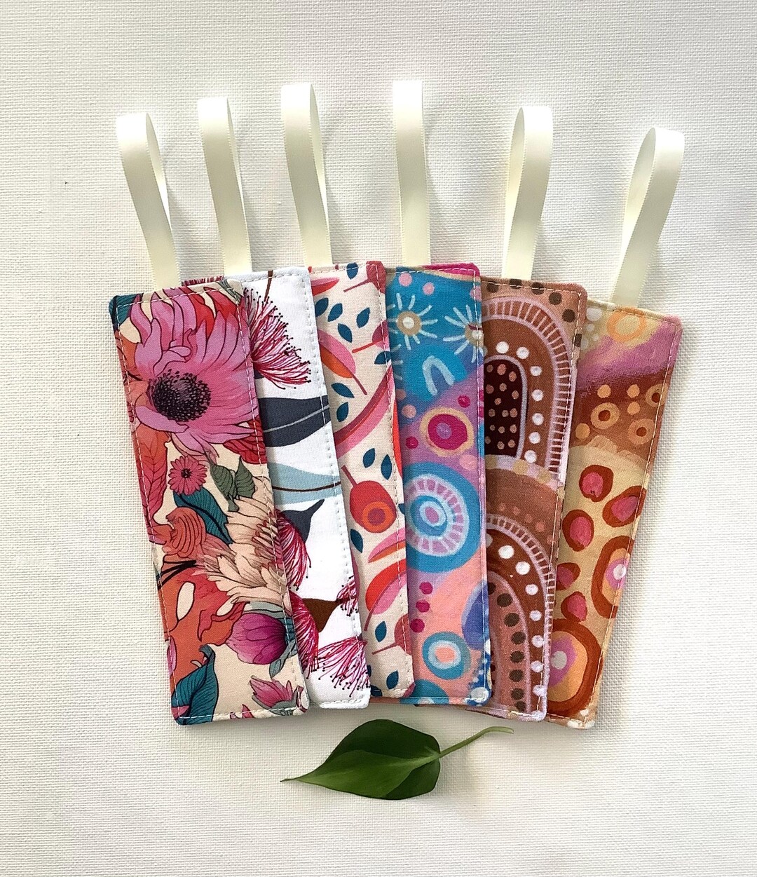 Australian Floral Fabric Bookmark: Aboriginal Art Print Book Lover Gift ...