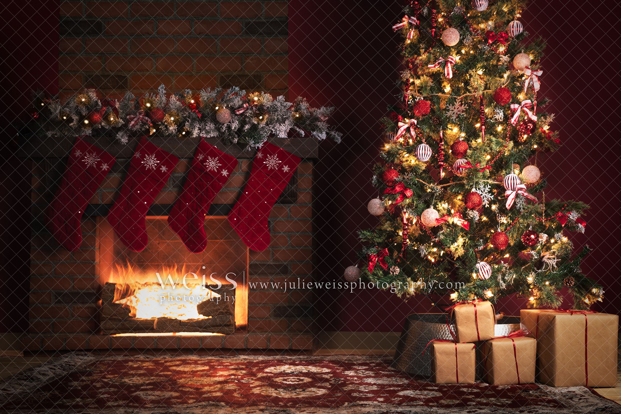 Mall Santa Claus Digital Background - Etsy