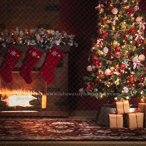 Mall Santa Claus Digital Background - Great for Groups! - Etsy