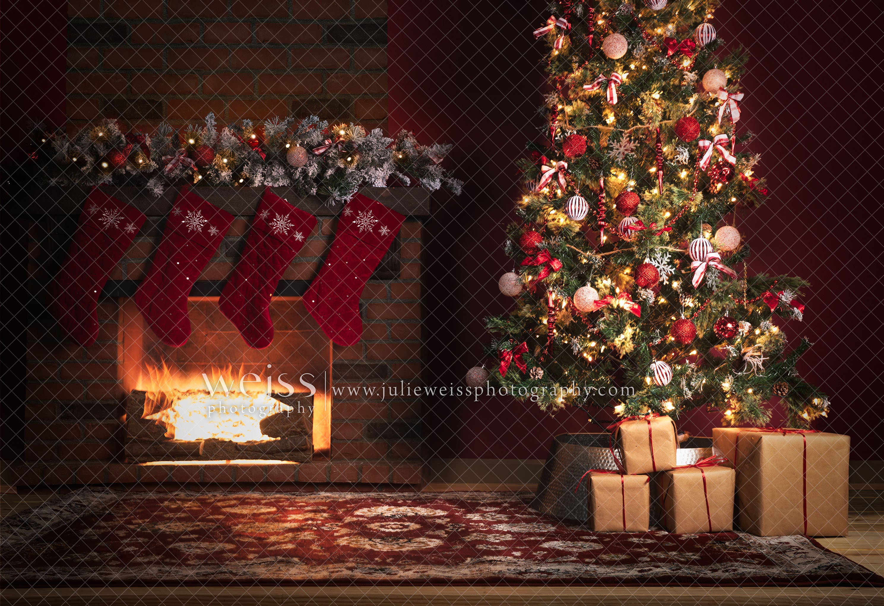 Mall Santa Claus Digital Background - Great for Groups! - Etsy