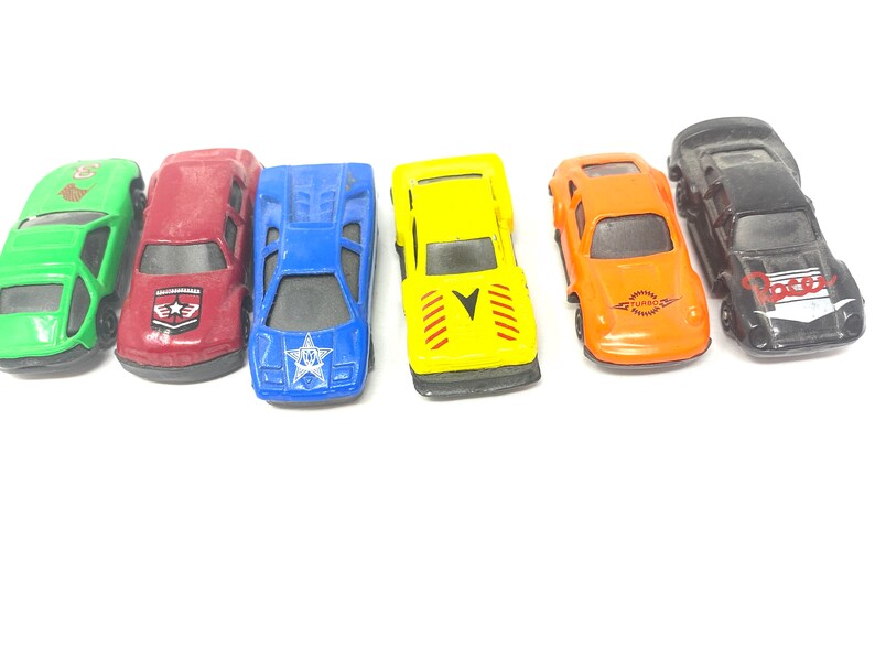 Set of 6 Vintage Metal Diecast Toy Race Cars Made in China - Etsy