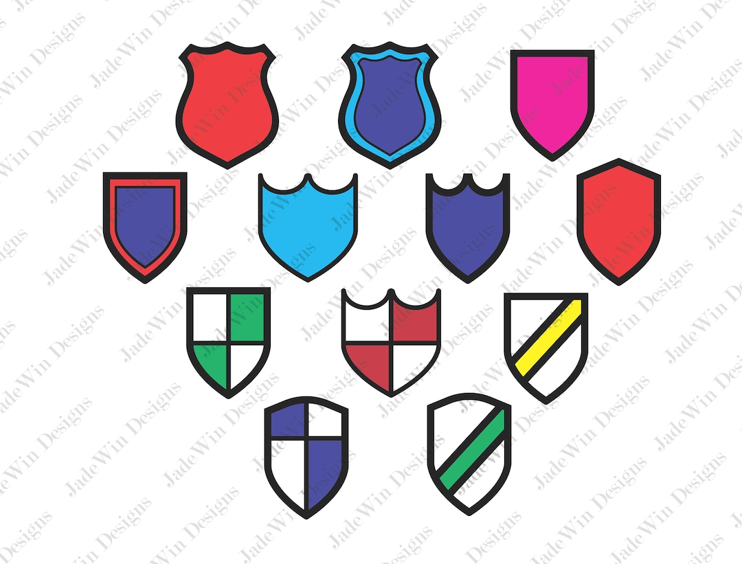 Shields Compilation Clipart Shields Frames SVG DXF PNG Files for ...