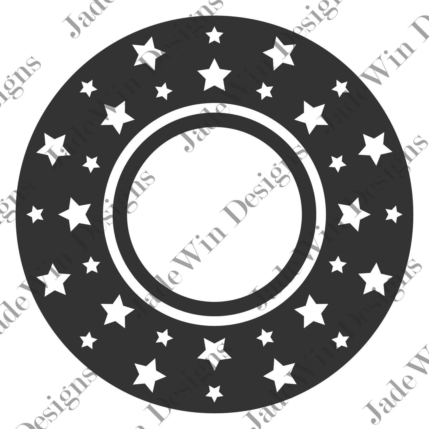 Circle Frames Compilation Clipart Monogram Round Frames - Etsy