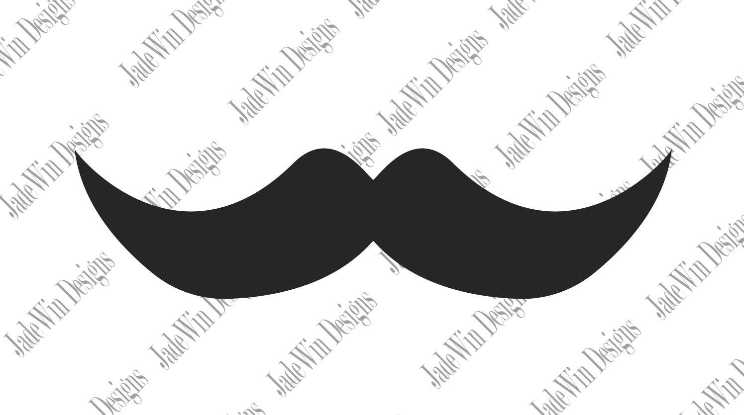 Mustache Compilation Clipart SVG DXF PNG Files for - Etsy