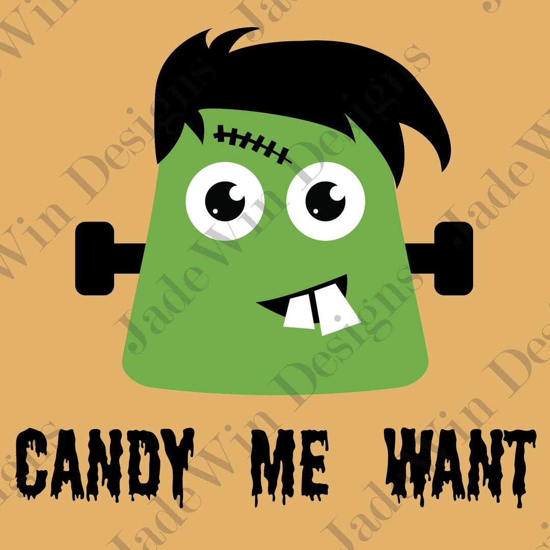 Frankenstein's Monster Clipart Halloween Layered Vinyl Template .svg ...