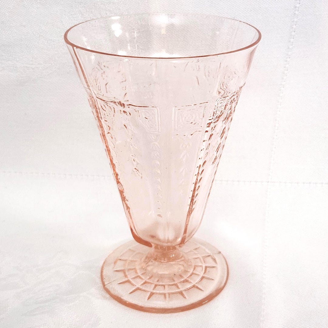 10 Oz Footed Tumbler Princess Pink by Anchor Hocking - Etsy