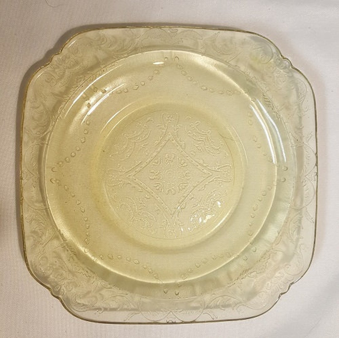 Vintage Depression Glass "madrid Amber" by Federal Glass Bread and ...