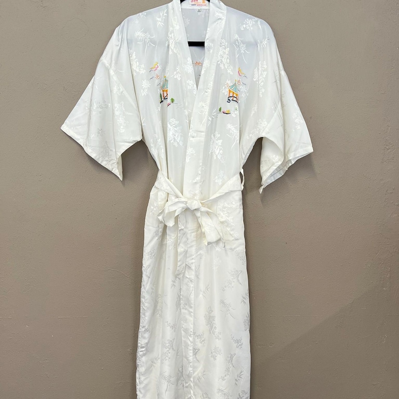Embroidered Robe - Etsy UK