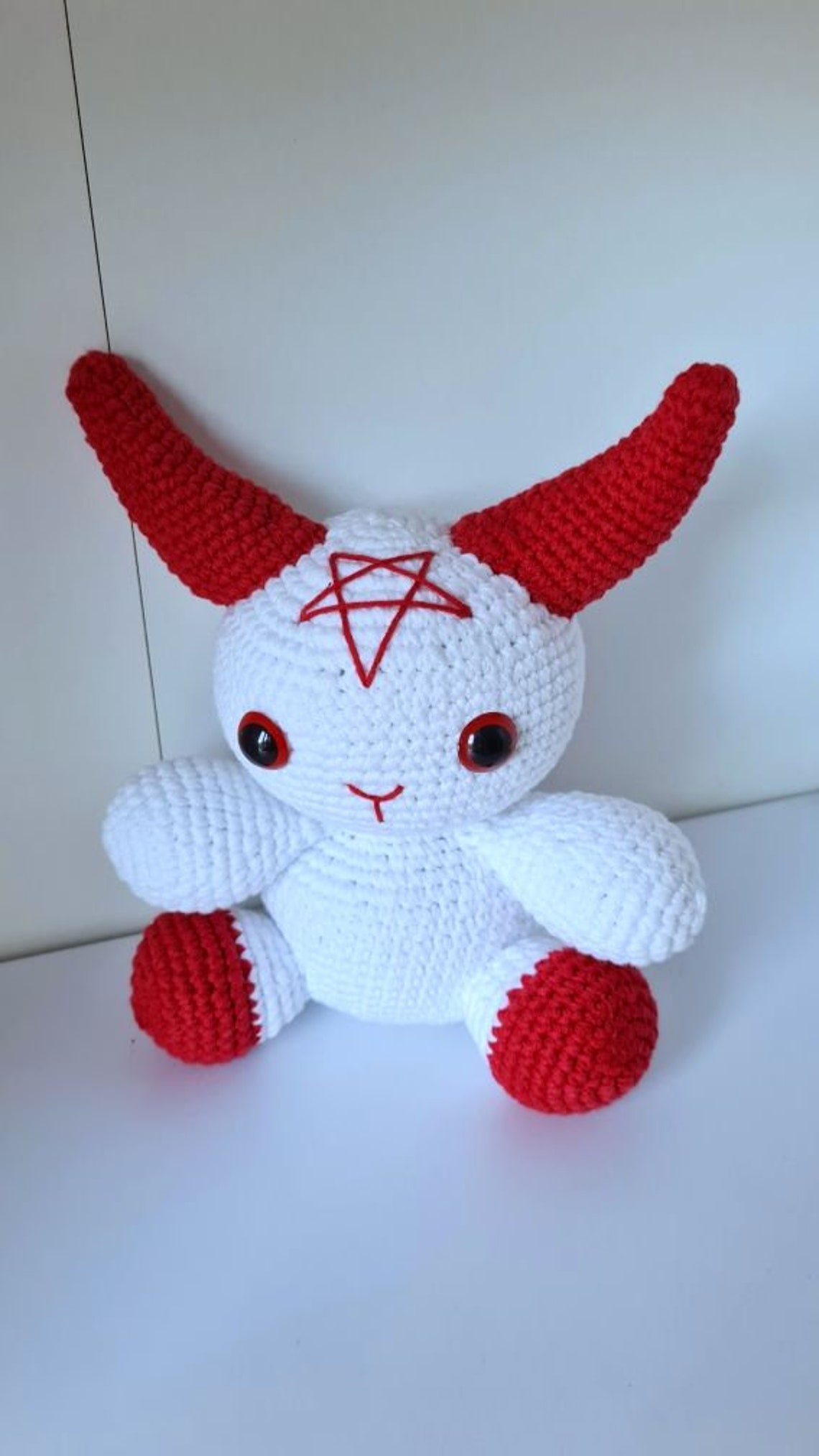 Devil doll Halloween gift doll decor Stuffed devil figurine | Etsy